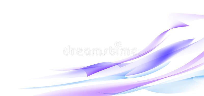 Abstract Flowing Colorful Waves on White Background. Copy Space Stock ...