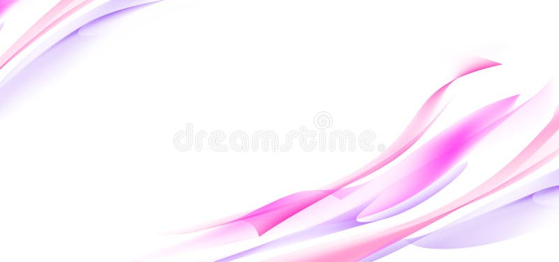 Abstract Flowing Colorful Waves on White Background. Copy Space Stock ...