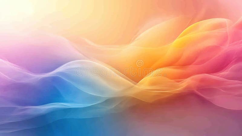 Abstract flowing colors stock illustration. Illustration of colors ...
