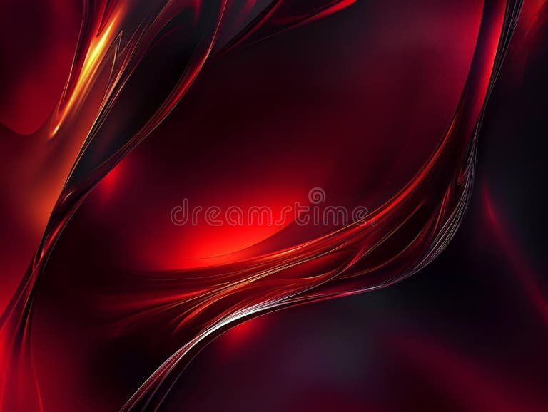 Abstract Flowing Dark Red Waves Dynamic Energy Subtle Texture Stock Illustration - Illustration ...