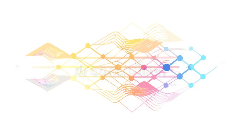 Abstract Flowing Data Stream Visualization Vector, Vector Design Generative AI Stock Vector ...