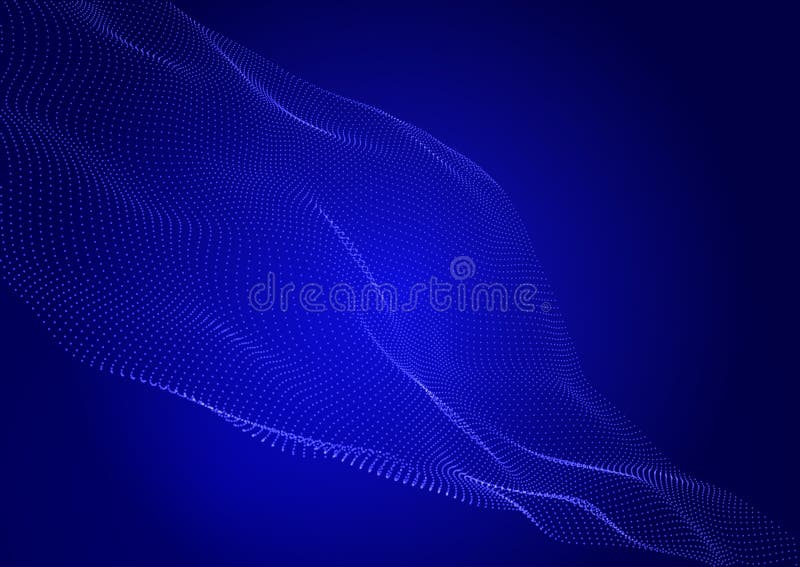 Abstract flowing dots stock vector. Illustration of modern - 239947375
