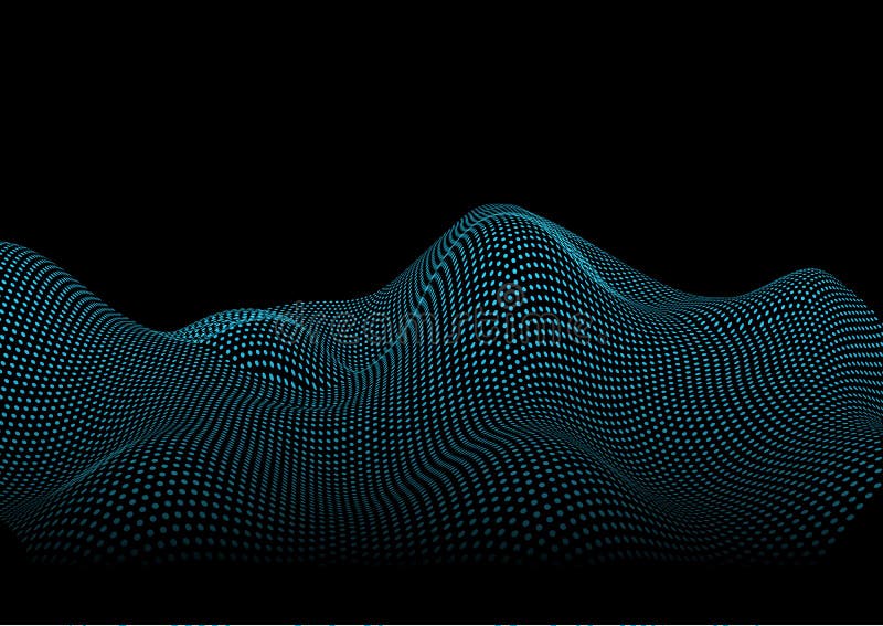 Abstract Flowing Dots Background Stock Vector - Illustration of dots ...