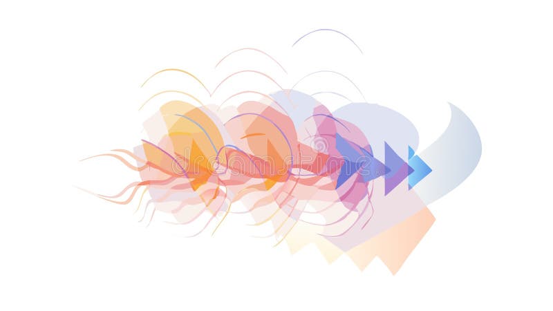 Abstract Flowing Feather Shapes Vector. Light Ethereal Design, Vector ...