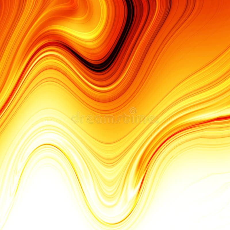 Abstract Flowing Fire Background with Notes Stock Illustration ...