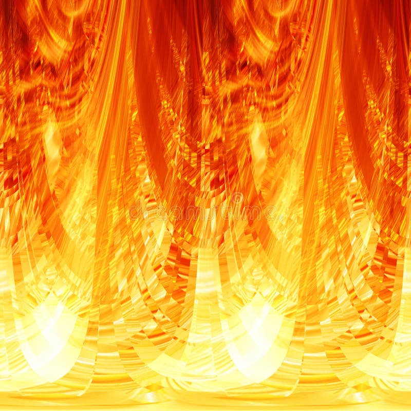 Abstract Flowing Fire Background Stock Illustration - Illustration of ...