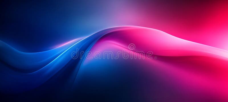 Abstract Flowing Gradient Dynamic, Colorful Design with Smooth Curves ...