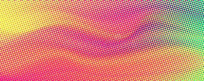 Abstract Flowing Halftone Pattern. Vintage Background with RGB Dots ...