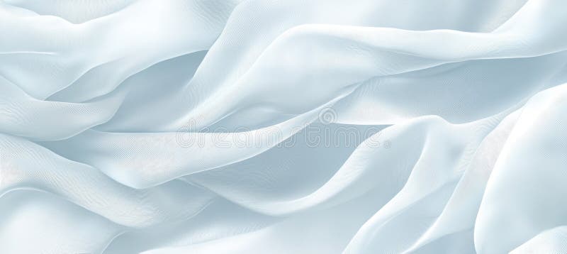 Abstract Flowing Light Blue Fabric Luxurious Material Texture in a ...
