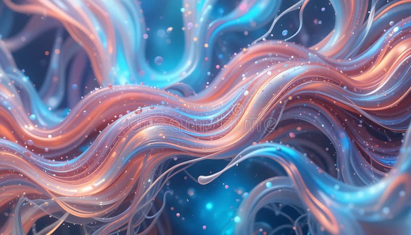 Abstract Flowing Light Forms with Sparkling Particles Background Image ...