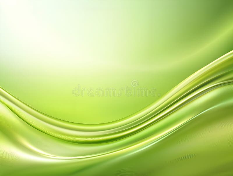 Abstract Flowing Light Green Silk Fabric Soft Waves Elegant Texture ...