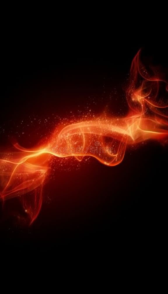 Abstract Flowing Light Trails, Burning Flames Overlay Texture Design ...