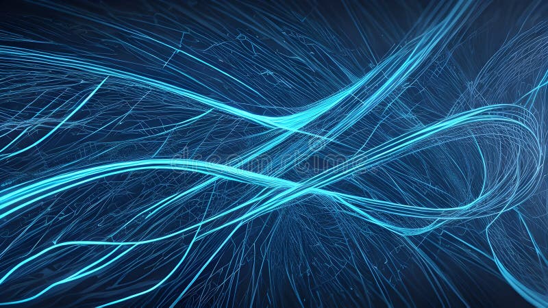 Abstract Flowing Lines for Background Wallpaper. Digital Technology ...