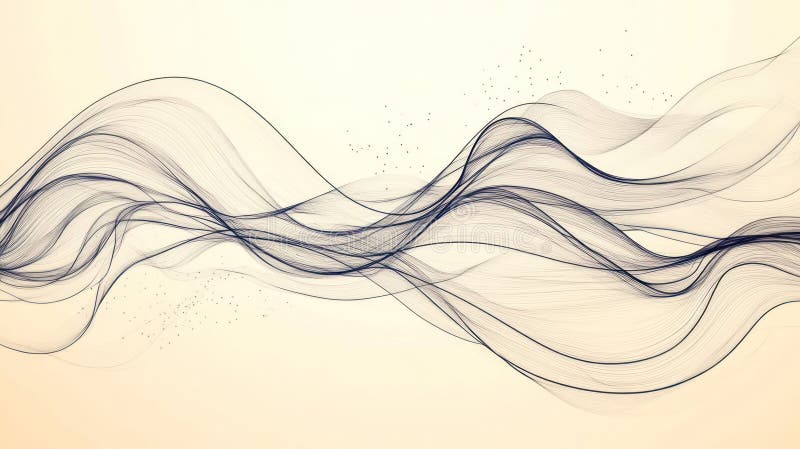 Abstract Flowing Lines Creating a Sense of Movement and Tranquility ...