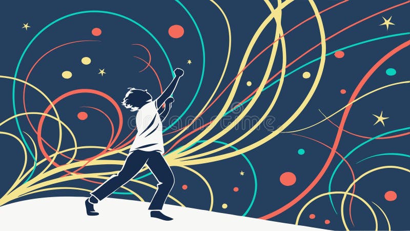 Abstract Flowing Lines Dynamic Background Modern Graphic Element Vector Design Generative Ai