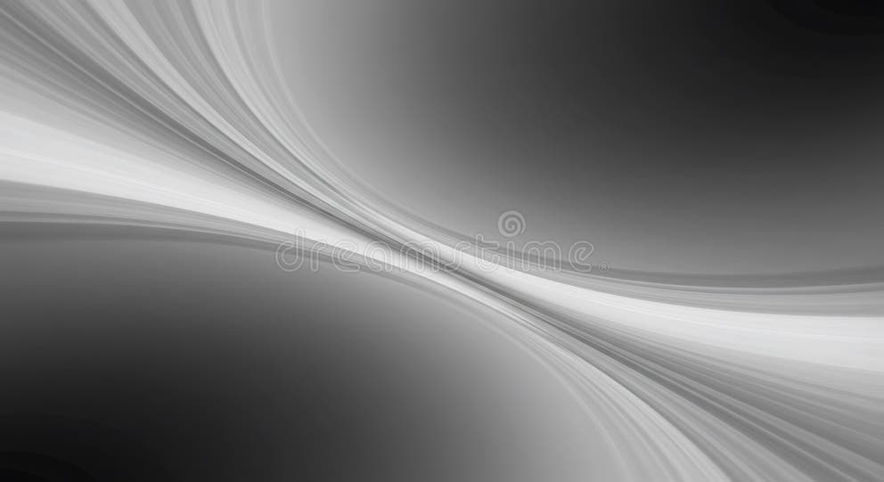 Abstract Flowing Lines in Grayscale Create Dynamic Background Design Stock Image - Image of ...
