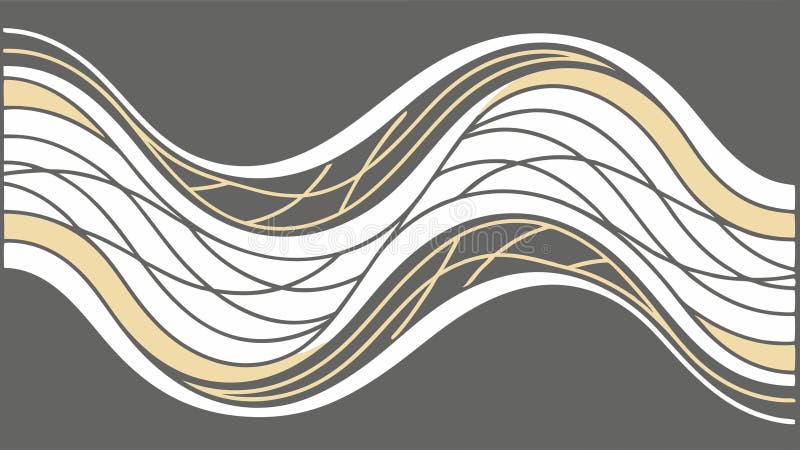 Abstract Flowing Lines Wavy Pattern And Dynamic Background Vector
