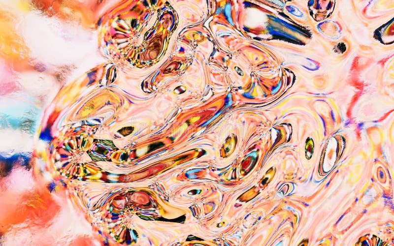 Abstract Flowing Liquid, 3d Rendering Stock Illustration - Illustration ...