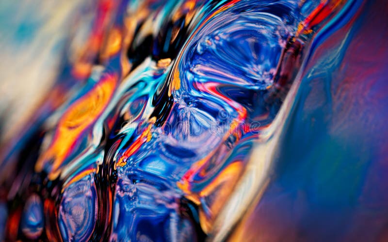 Abstract Flowing Liquid, 3d Rendering Stock Illustration - Illustration ...