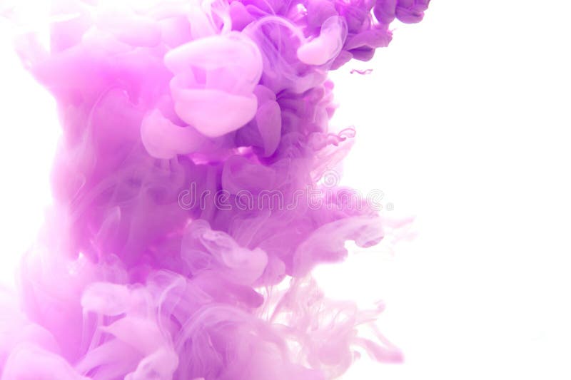 Abstract Violet Ink in Water Stock Photo - Image of movement, design ...