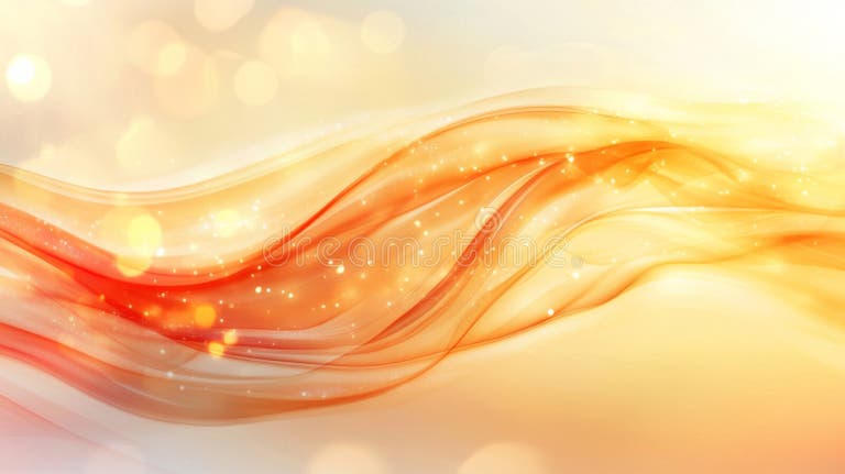 Abstract Flowing Orange Gold Background Design Stock Illustration ...