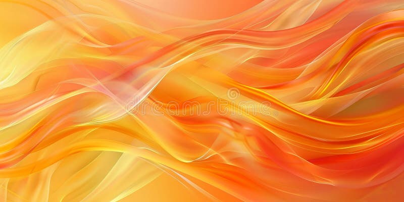 Abstract Flowing Orange and Yellow Gradient. Concept of Vibrant ...