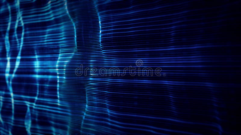 Abstract Flowing Particle Lines Data Concept Background Loop Stock
