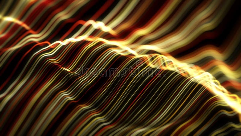 Abstract Flowing Particle Lines Data Concept Background Loop Stock