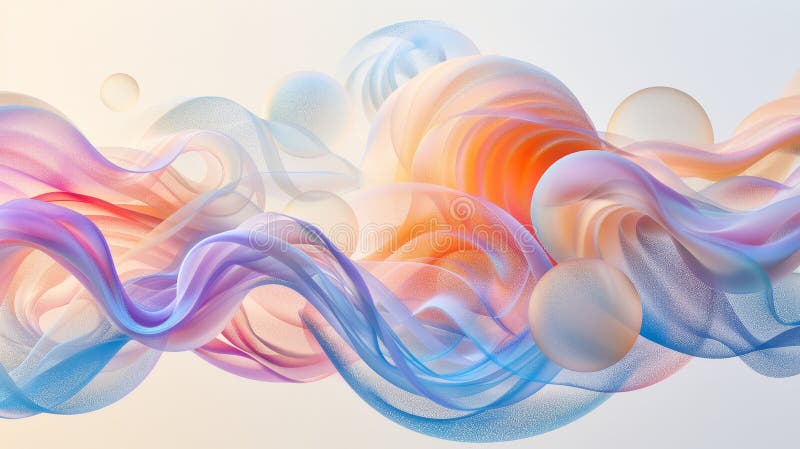 Abstract Flowing Pastel Gradient, Dynamic Colorful Waves of Smooth ...