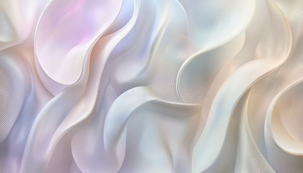 Abstract Flowing Pastel Wave Patterns with Subtle Gradient Textures Stock Image - Image of ...