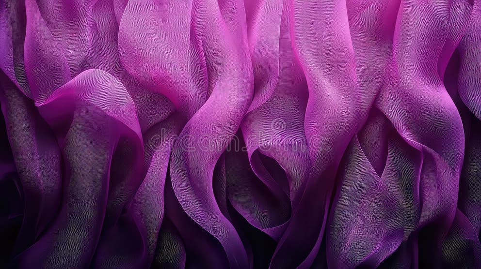 Abstract Flowing Purple Fabric Texture with Soft Waves and Light ...