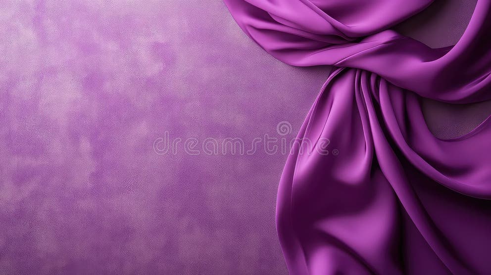 Abstract Flowing Purple Fabric Texture with Soft Waves and Light ...