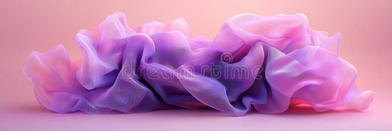 Abstract Flowing Purple and Pink Sheer Fabric, Creating an Elegant ...