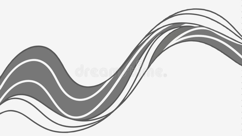 Abstract Flowing Ribbon, Elegant Design Element for Modern and Dynamic ...