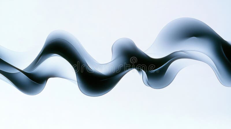 Abstract Flowing Shapes in Monochrome, Evoking Fluidity and Movement ...