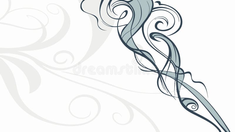 Abstract Flowing Smoke, Ethereal Liquid Effect Vector Art, Vector ...