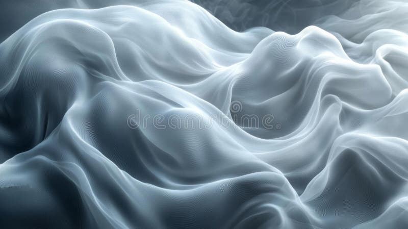 Abstract Flowing Texture with a Soft Ethereal Feel Stock Illustration ...