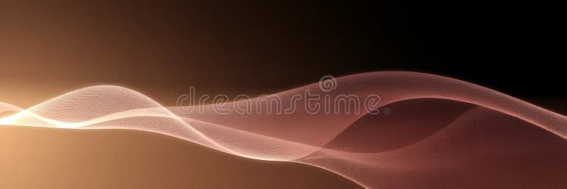 Abstract Flowing Wave Design with Gradient Background in Shades of ...