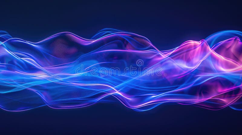 Abstract Flowing Wave Pattern with Dots Texture. Digital Art for Design ...