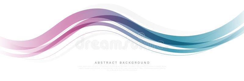 Abstract Flowing Wave on White Background with Space for Your Text ...