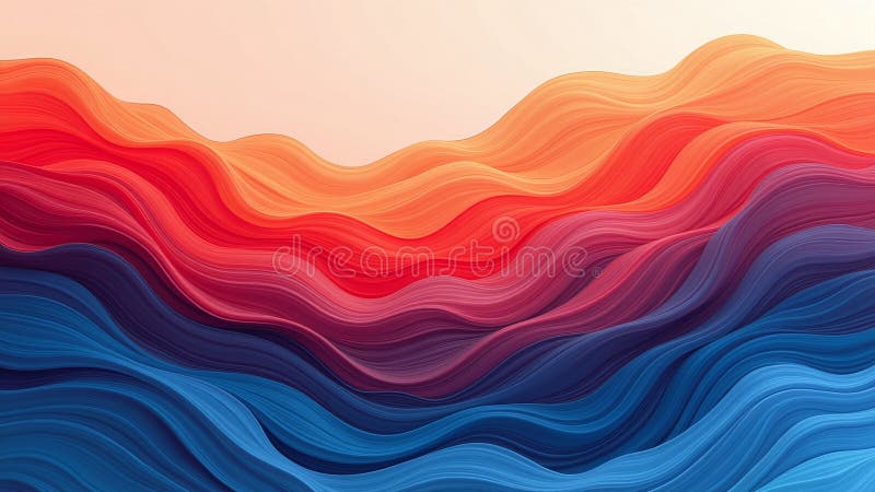 Abstract flowing waves stock illustration. Illustration of abstract ...