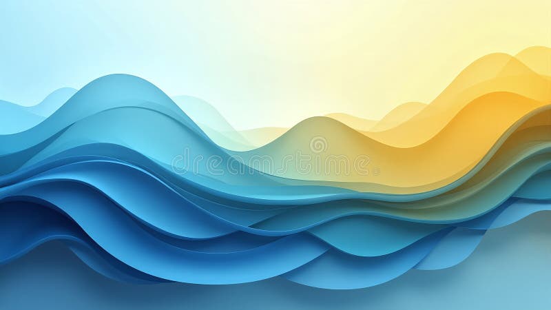 Abstract flowing waves stock illustration. Illustration of perspective ...