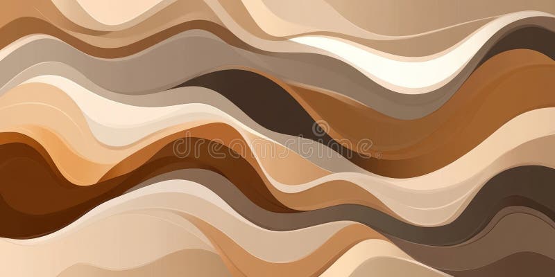 Abstract Flowing Waves in Earthy Tones a Remarkably Modern Aesthetic ...