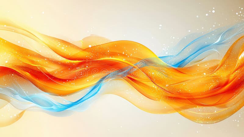 Abstract Flowing Waves Graphic. Stock Illustration - Illustration of ...