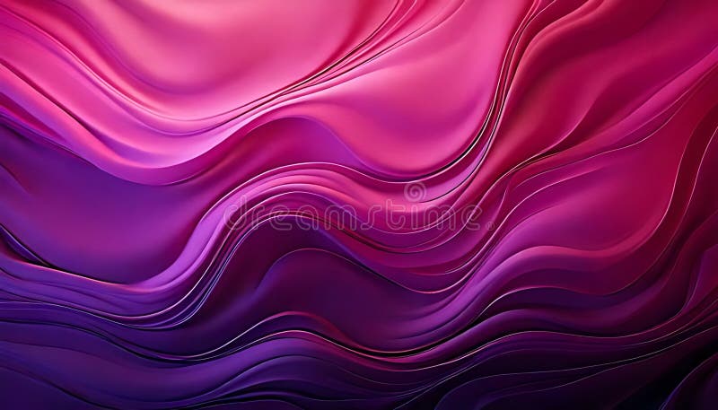Abstract, Flowing Waves of Pink and Purple Create a Mesmerizing, Fluid ...