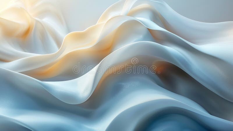 Abstract, Flowing, White, and Blue Background with a Soft, Ethereal ...