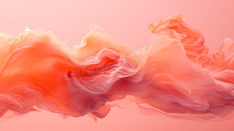 Abstract Fluffy Background in Pantone Peach Fuzz Color AI Generated ...