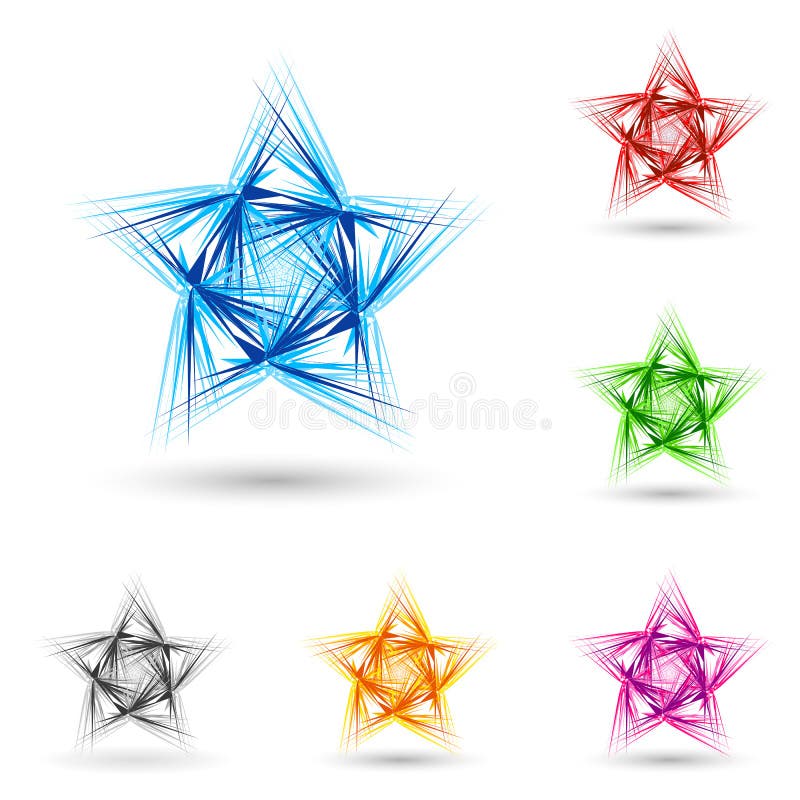 Abstract fluffy star. stock vector. Illustration of fluffy - 35795156