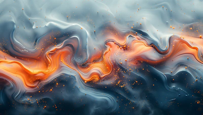 Captivating Design Harmonious Blend Warm Cool Tones Fluid Patterns ...