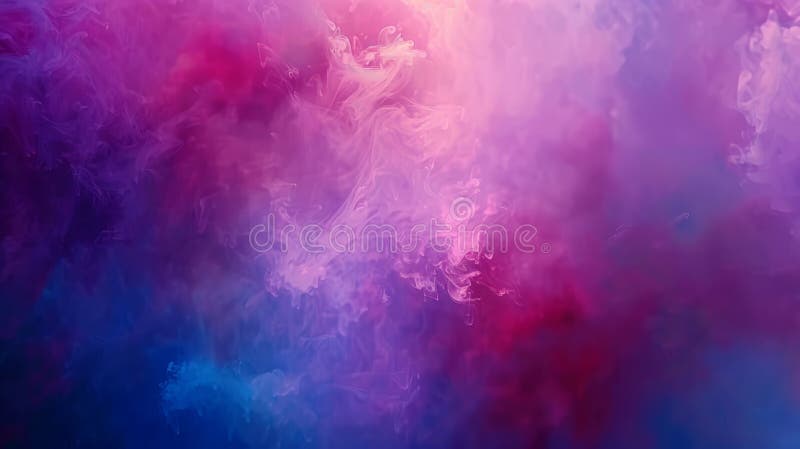 Abstract Fluid Art: Dreamy Purple, Pink & Blue Smoke Background. Modern ...